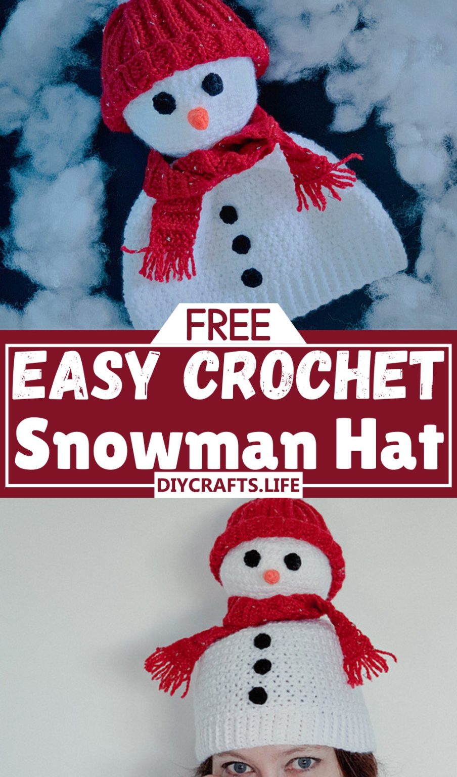 Easy Crochet Snowman Hat Patterns for Winter Fun - DIY Crafts