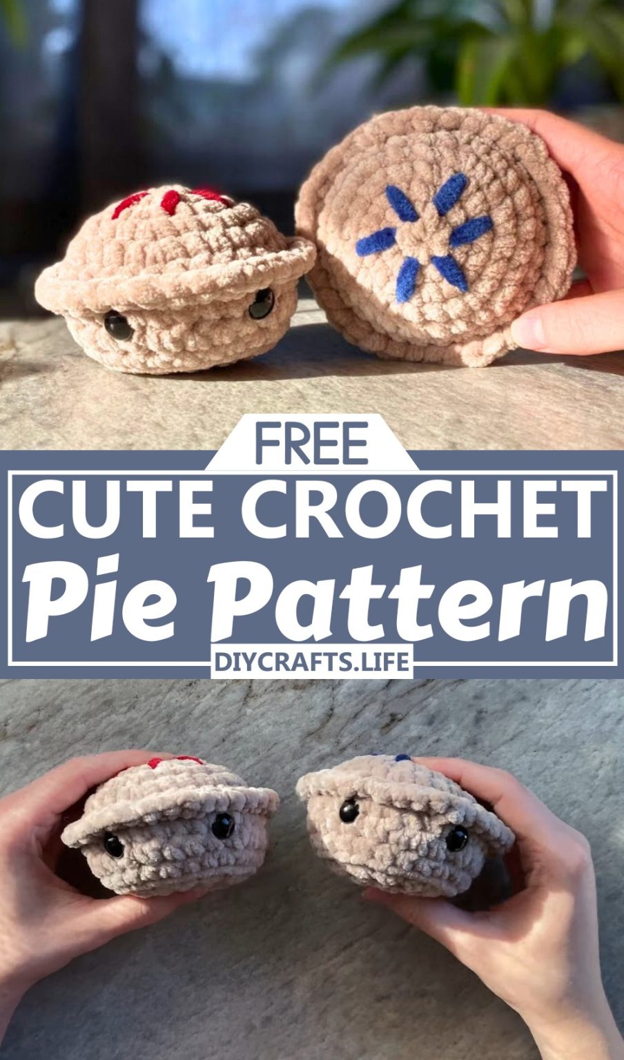 Crochet Amigurumi Pie Patterns for Dessert Lovers - DIY Crafts