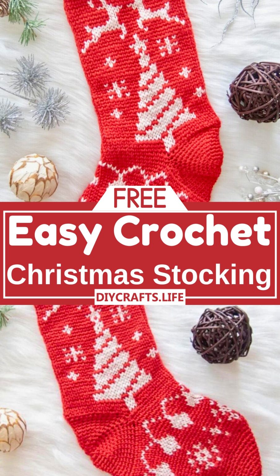20 Best Crochet Christmas Stocking Patterns - DIY Crafts