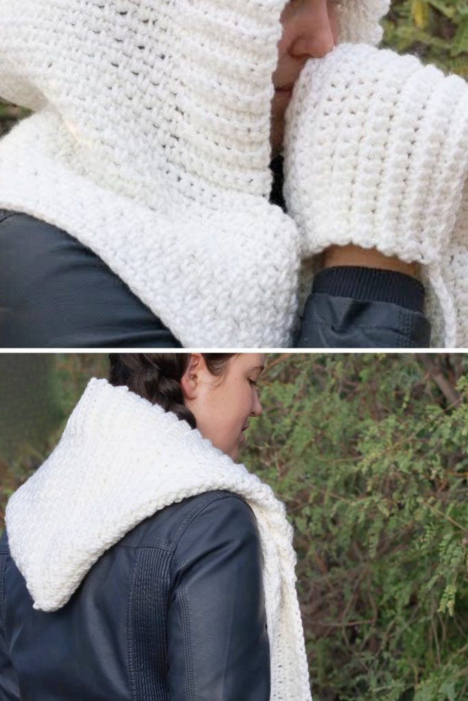 Crochet Pocket Hooded Scarf Patterns - DIY Crafts