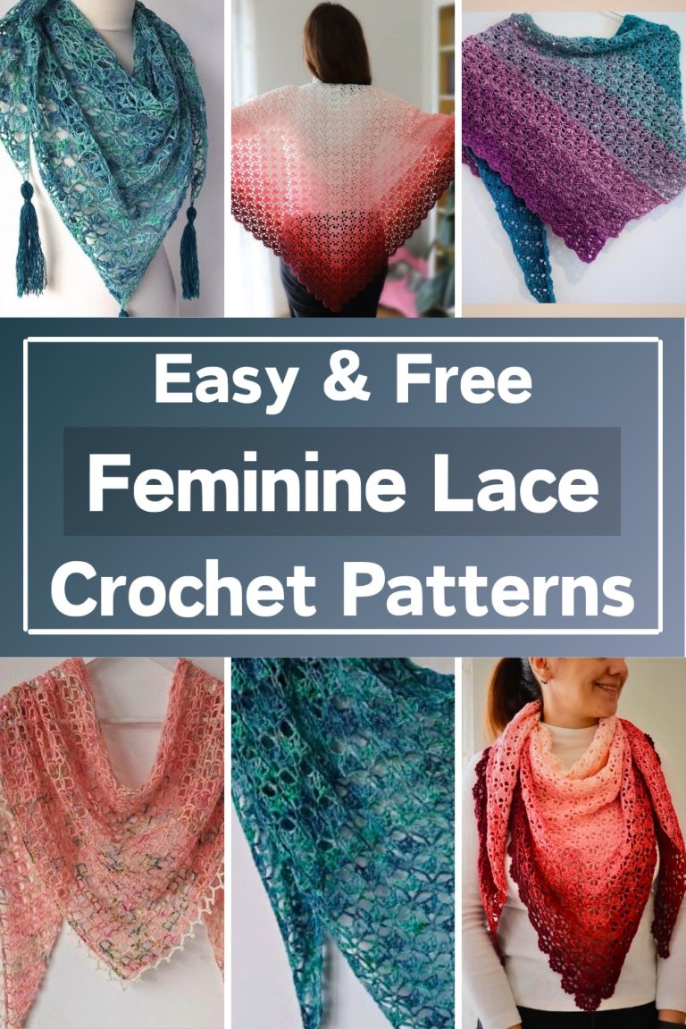 Feminine and Delicate Lace Crochet Shawl Patterns - DIY Crafts