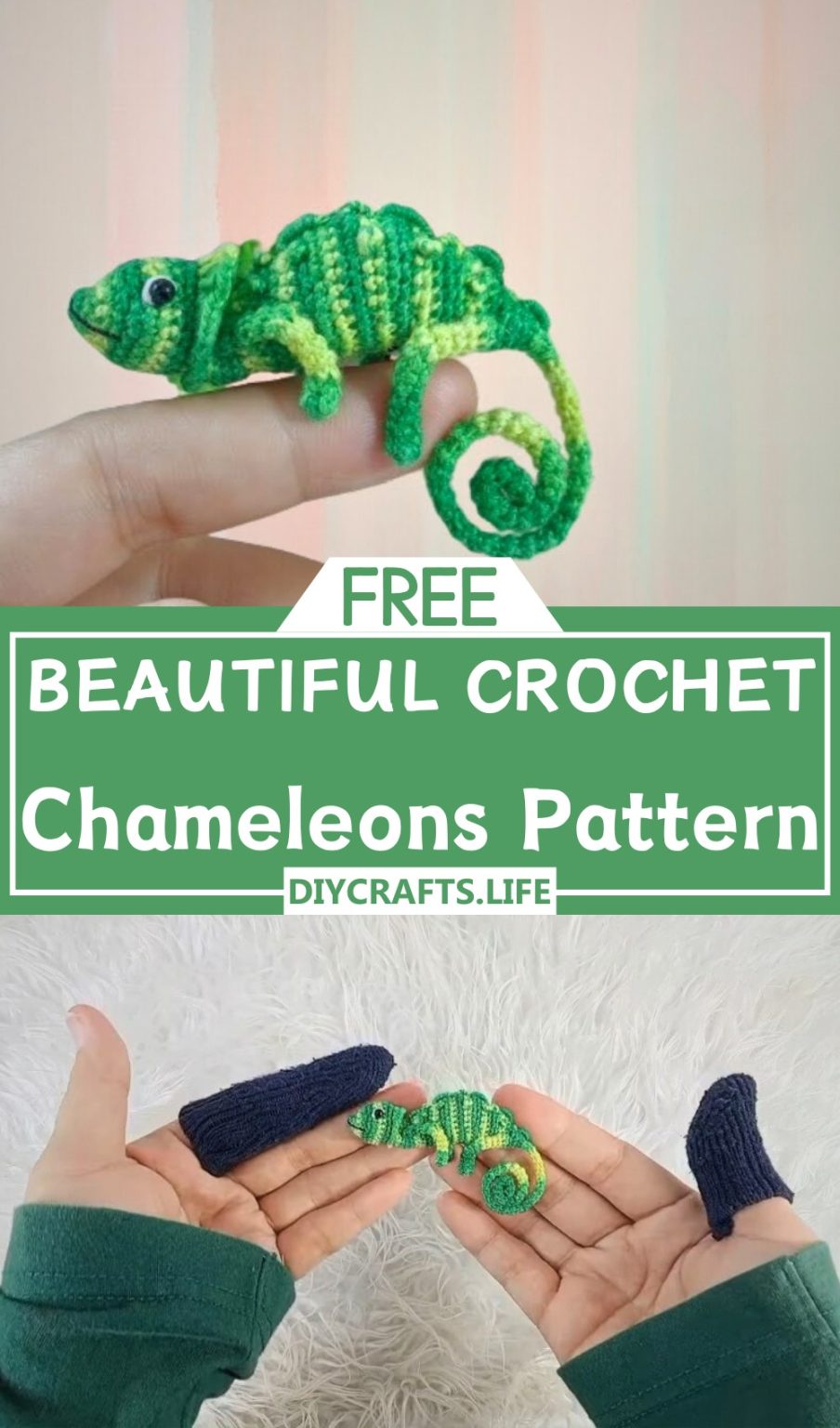 Free Chameleon Crochet Patterns For Colorful Amigurumis - DIY Crafts