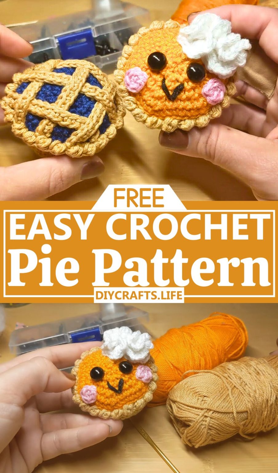 Crochet Amigurumi Pie Patterns for Dessert Lovers - DIY Crafts