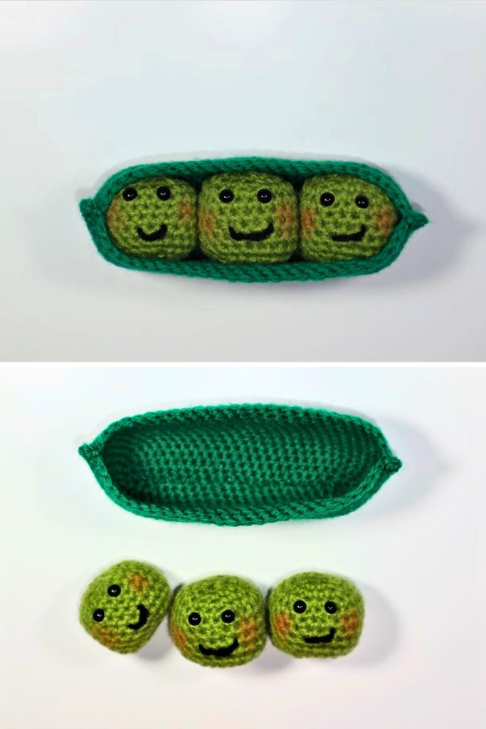Easy Crochet Peas in a Pod Patterns for Beginners - DIY Crafts