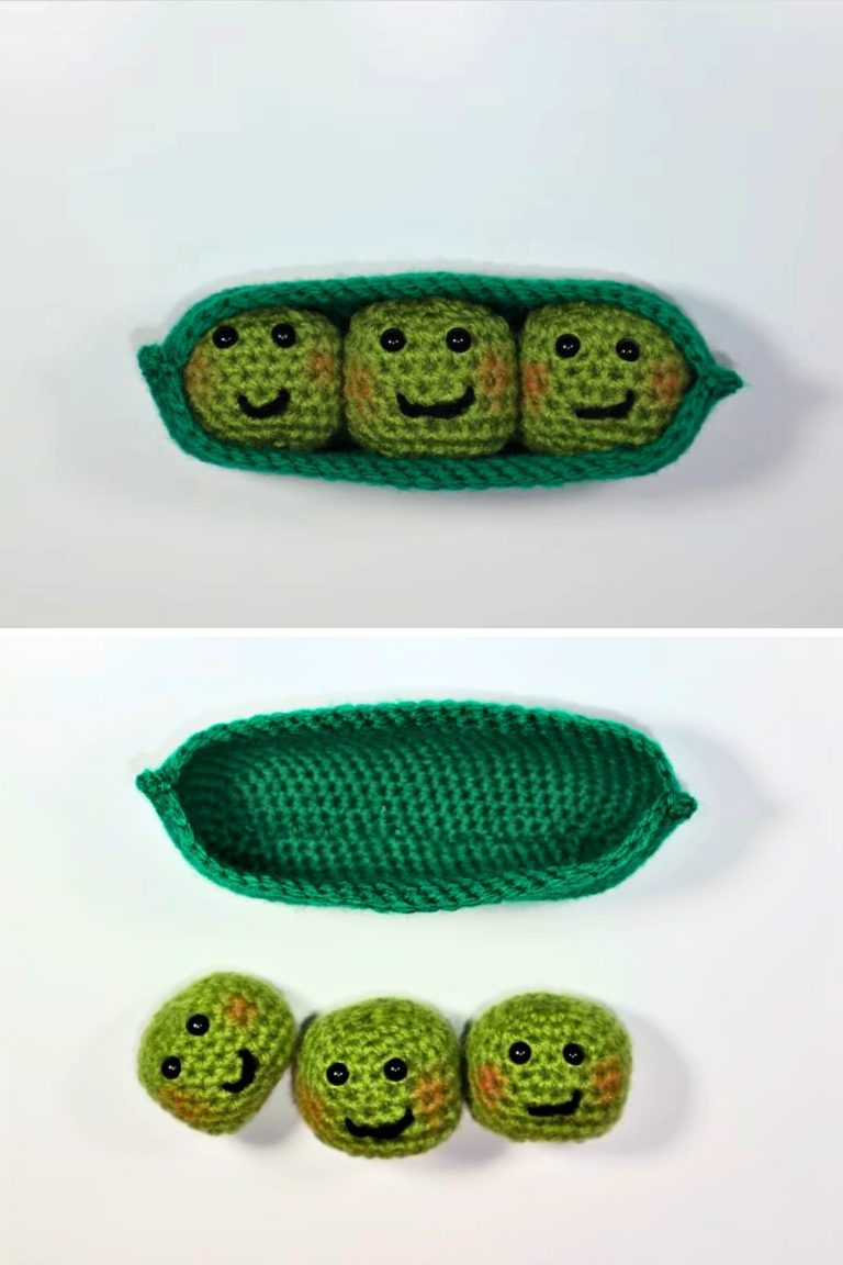 Easy Crochet Peas in a Pod Patterns for Beginners - DIY Crafts