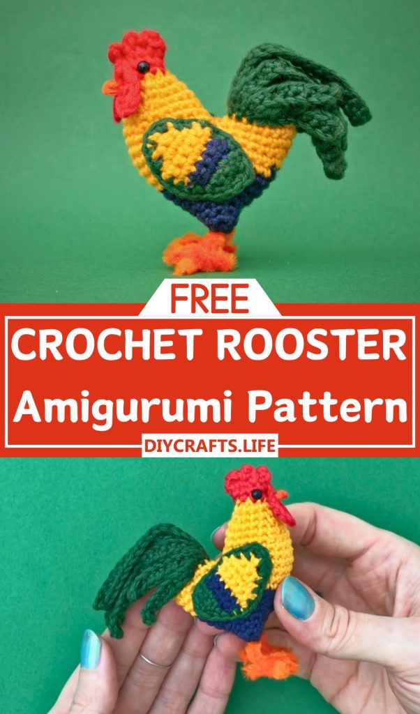 Charming Crochet Rooster Patterns - Farm Theme Creations - DIY Crafts