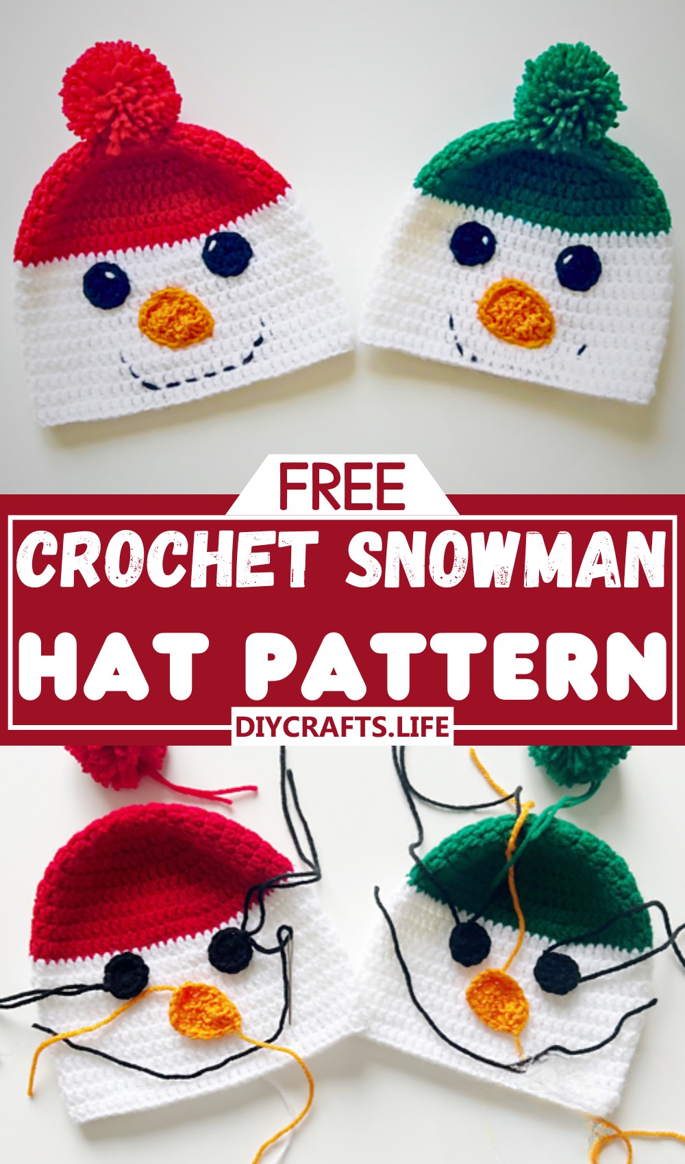 Easy Crochet Snowman Hat Patterns for Winter Fun - DIY Crafts