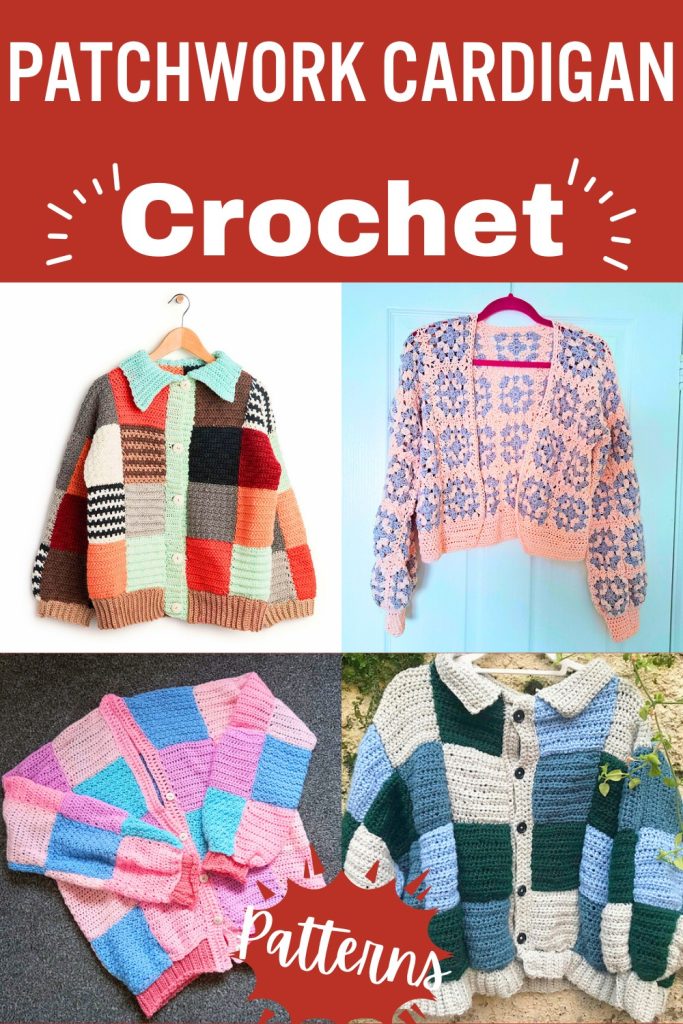 8 Best Free Crochet Patchwork Cardigan Patterns - DIY Crafts