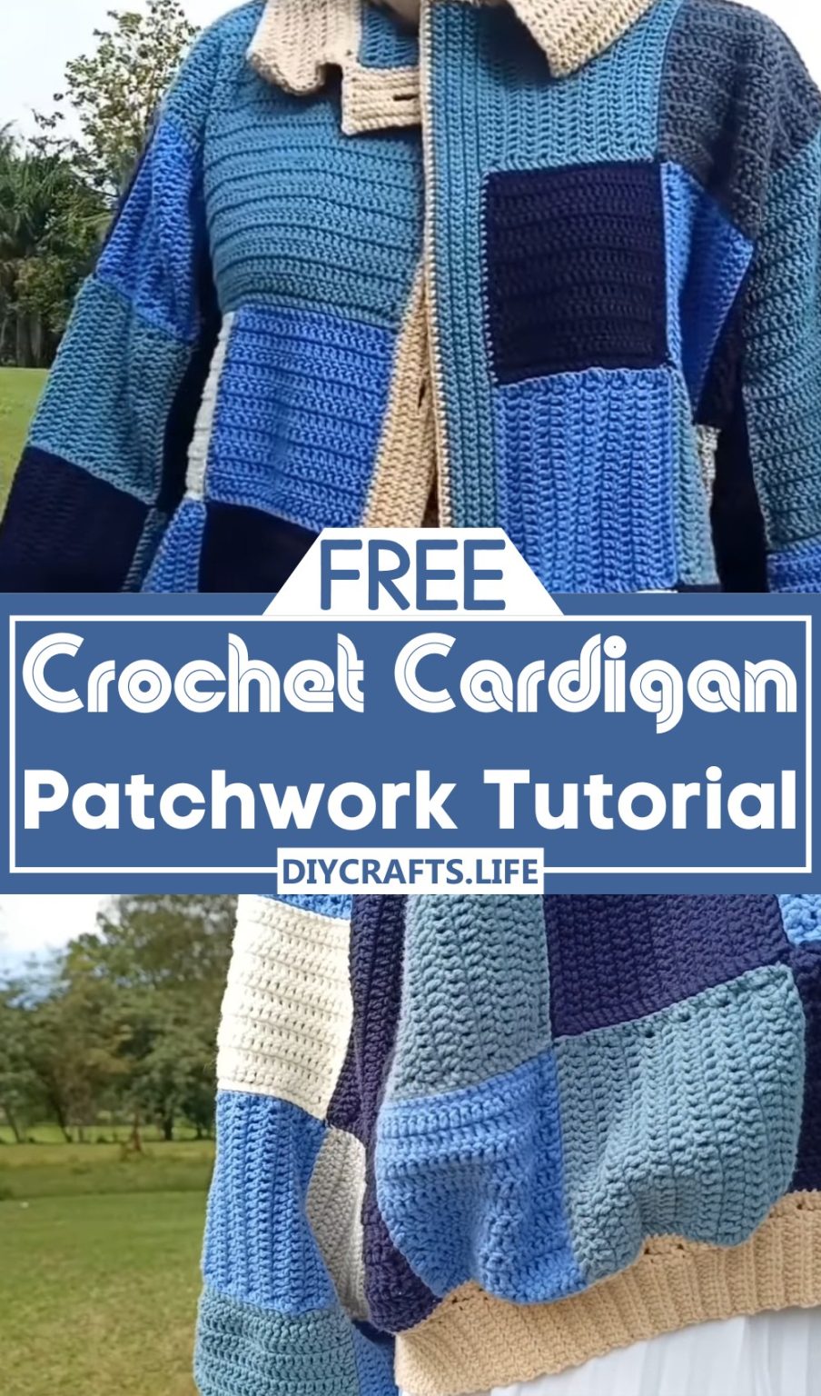 8 Best Free Crochet Patchwork Cardigan Patterns - DIY Crafts