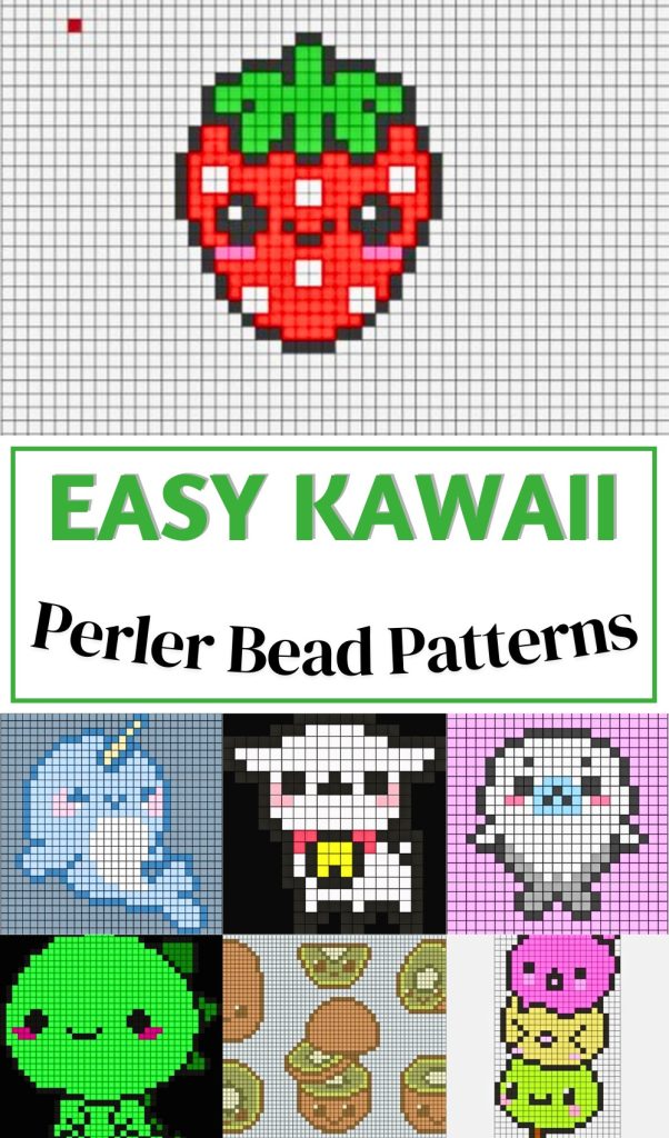 27 Kawaii Perler Bead Patterns For Kids - DIY Crafts