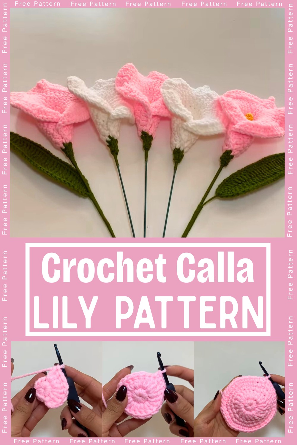 Charming Crochet Calla Lily Pattern & Video Tutorial - DIY Crafts