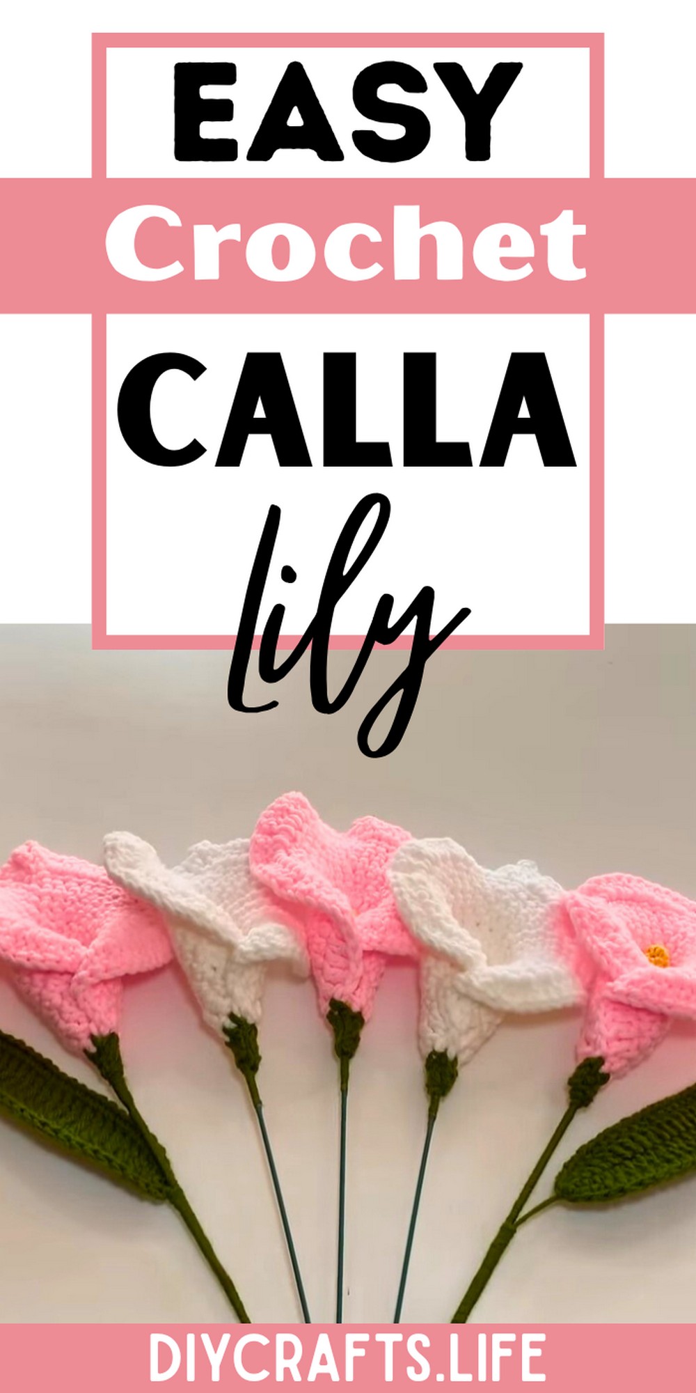 Charming Crochet Calla Lily Pattern & Video Tutorial - DIY Crafts