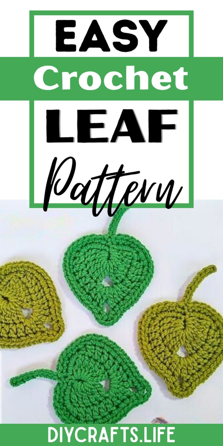 Quick and Easy Crochet Leaf Pattern For Home Decor - DIY Crafts