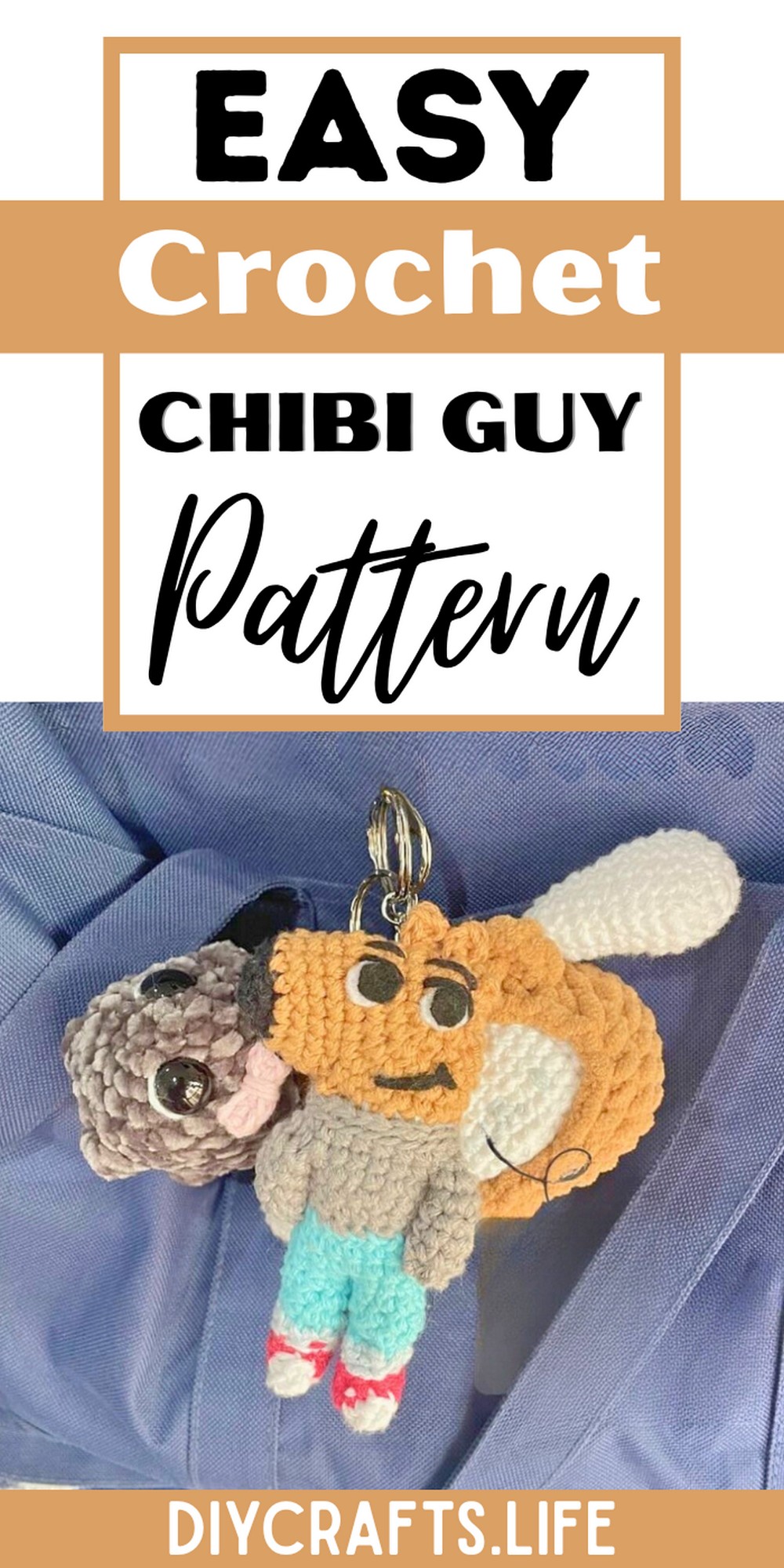 Adorable Handmade Crochet Chibi Guy Amigurumi Pattern - DIY Crafts