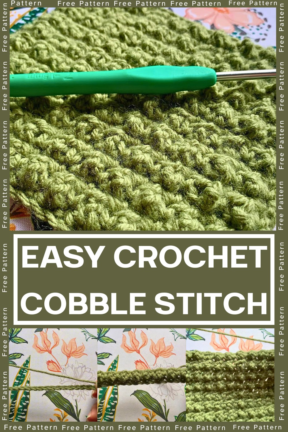 Learn the Crochet Aligned Cobble Stitch Pattern - DIY Crafts