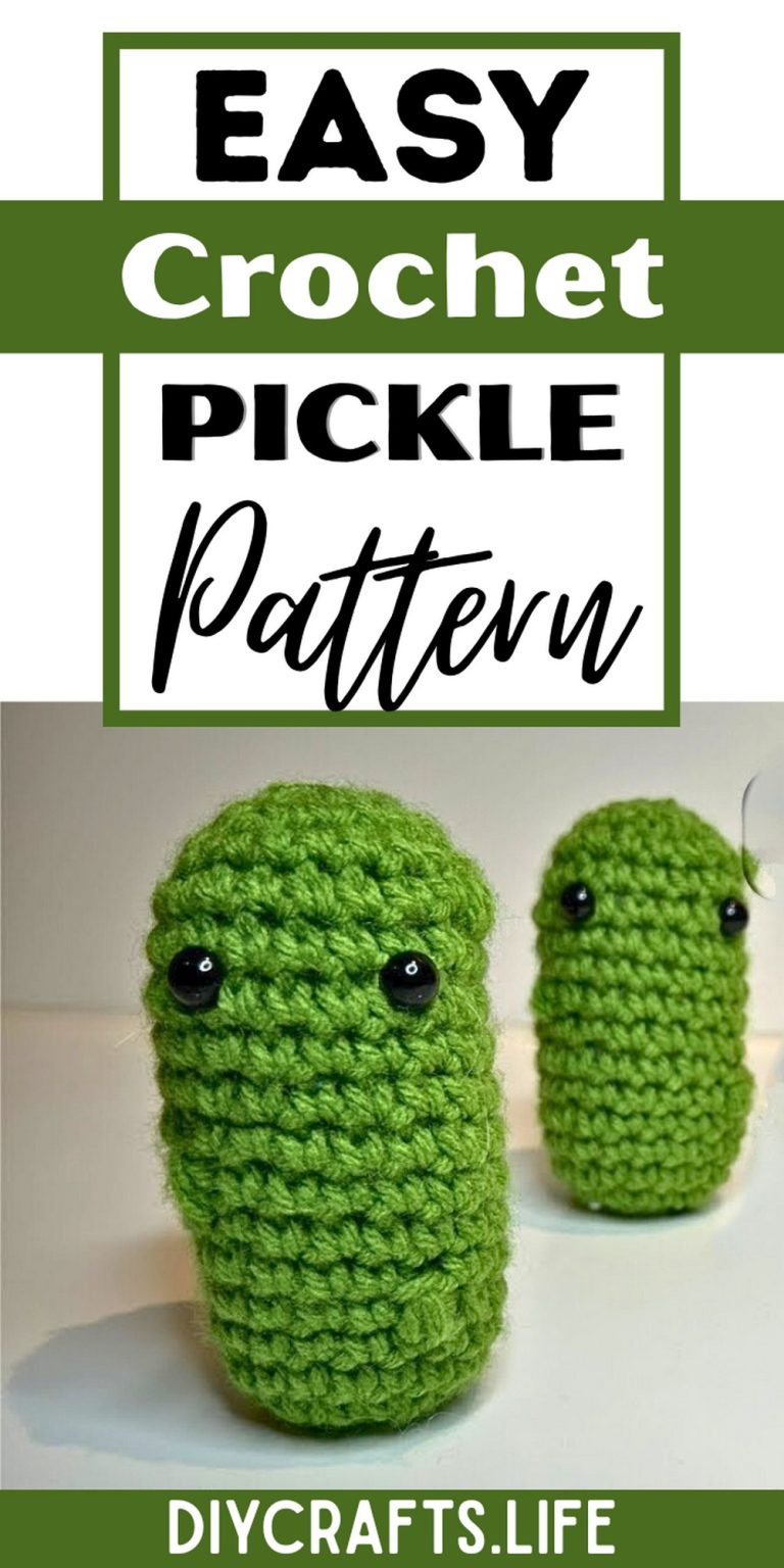 Step-by-Step Crochet Cute Pickle Amigurumi Pattern - DIY Crafts