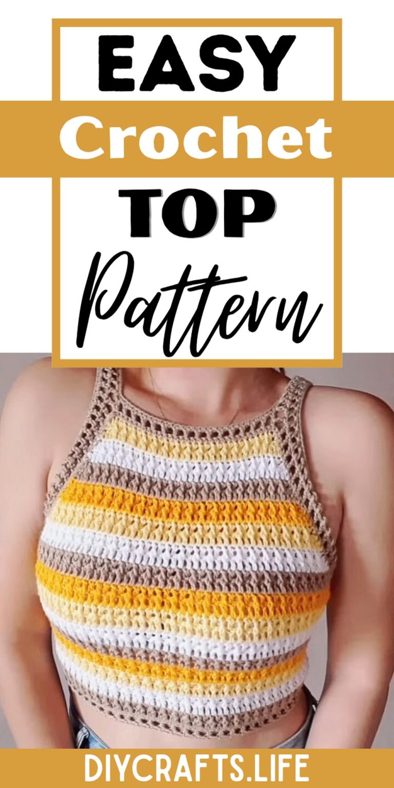 Crochet Multi-color Textured Top With Detailed Instructions - DIY Crafts