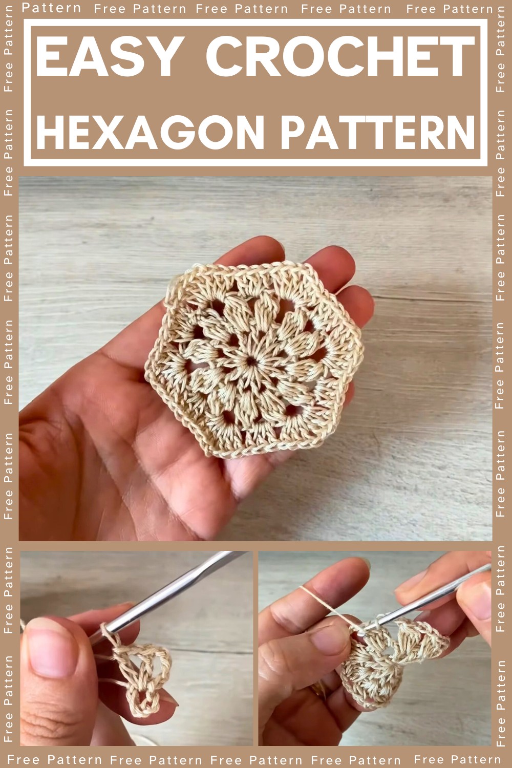 How to Crochet a Beautiful Hexagon Pattern - DIY Crafts