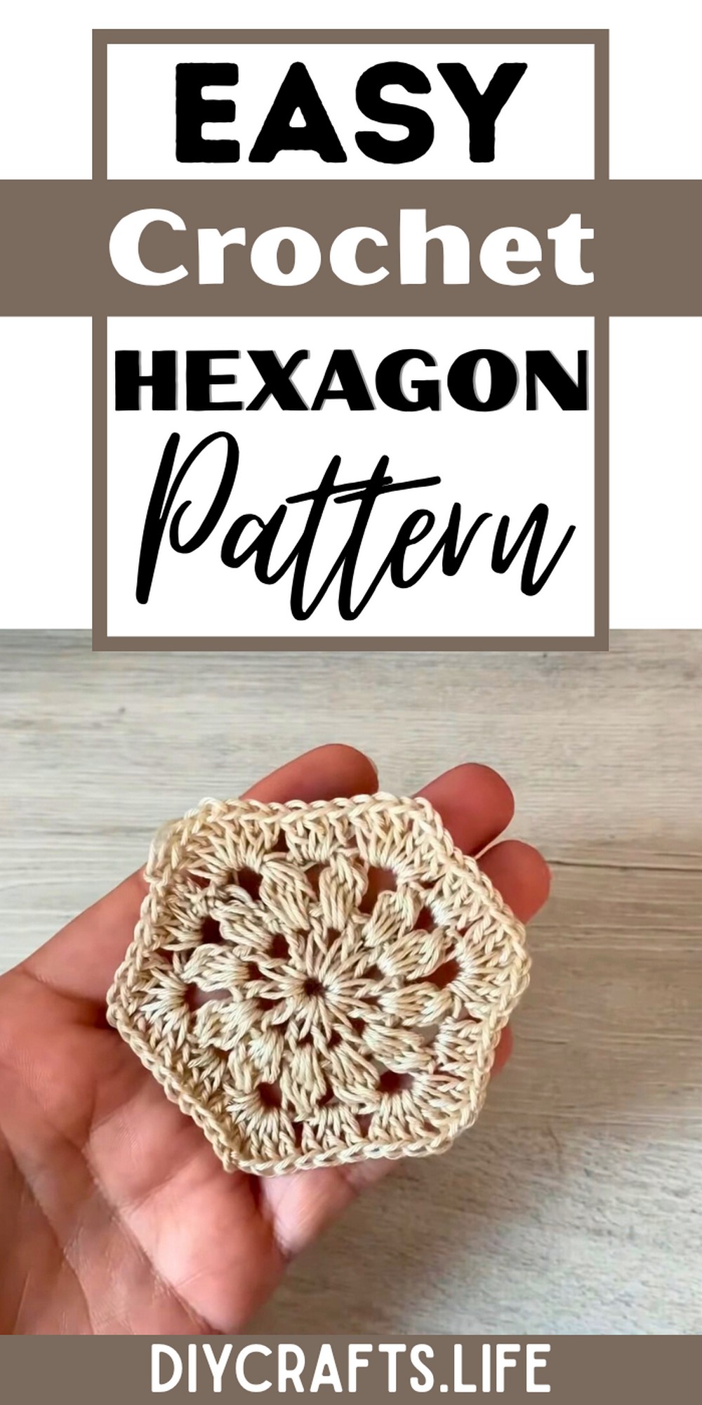 How to Crochet a Beautiful Hexagon Pattern - DIY Crafts