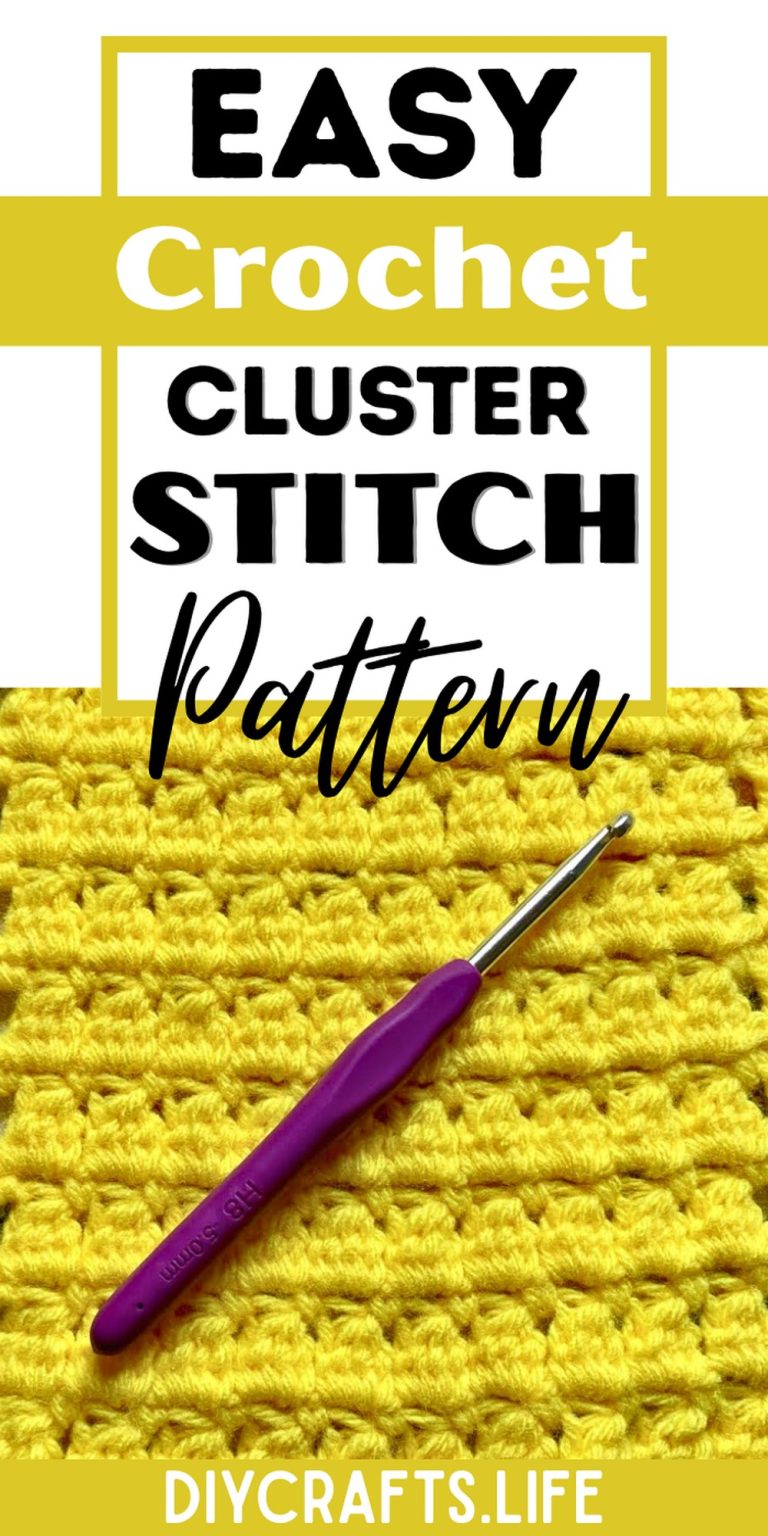 Easy Crochet Cluster Stitch Pattern with Big Twist Yarn - DIY Crafts