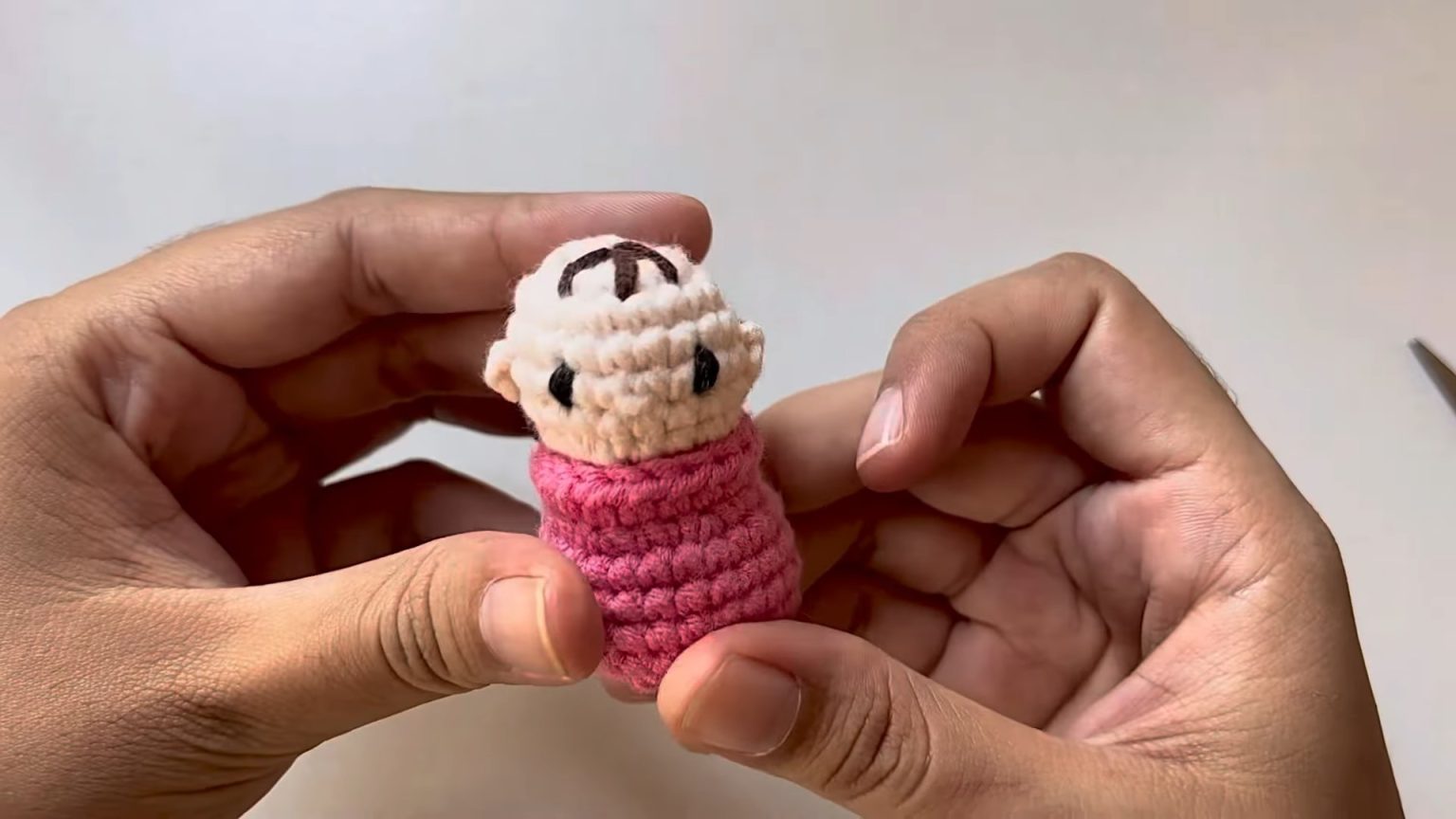 Handmade Crochet Baby Keychain Perfect for Gifts - DIY Crafts