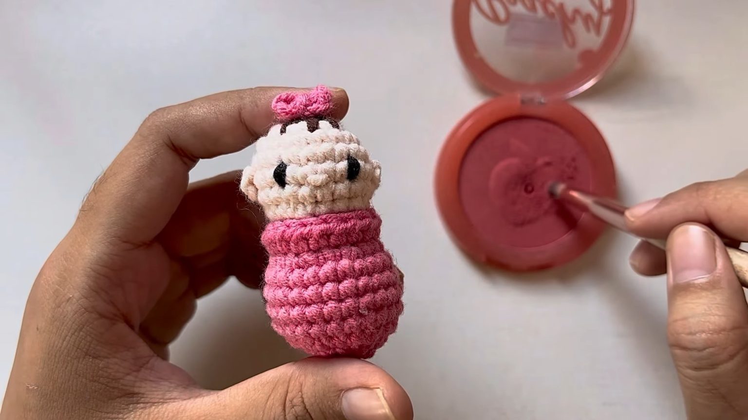 Handmade Crochet Baby Keychain Perfect for Gifts - DIY Crafts
