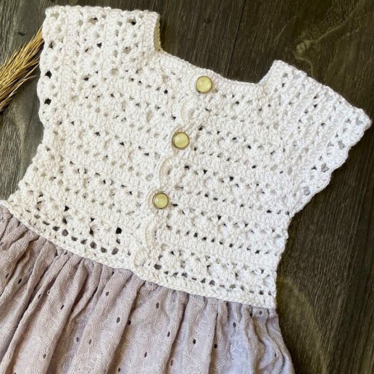 Crochet Yoke Pattern Tutorial – Elegant Baby Design - DIY Crafts