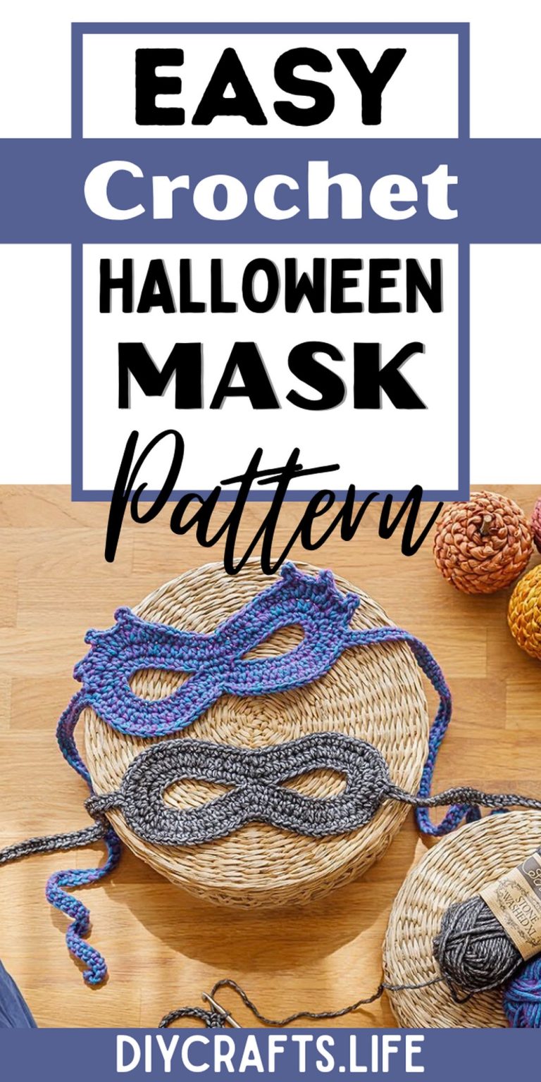 Quick and Easy Crochet Halloween Mask Pattern - DIY Crafts