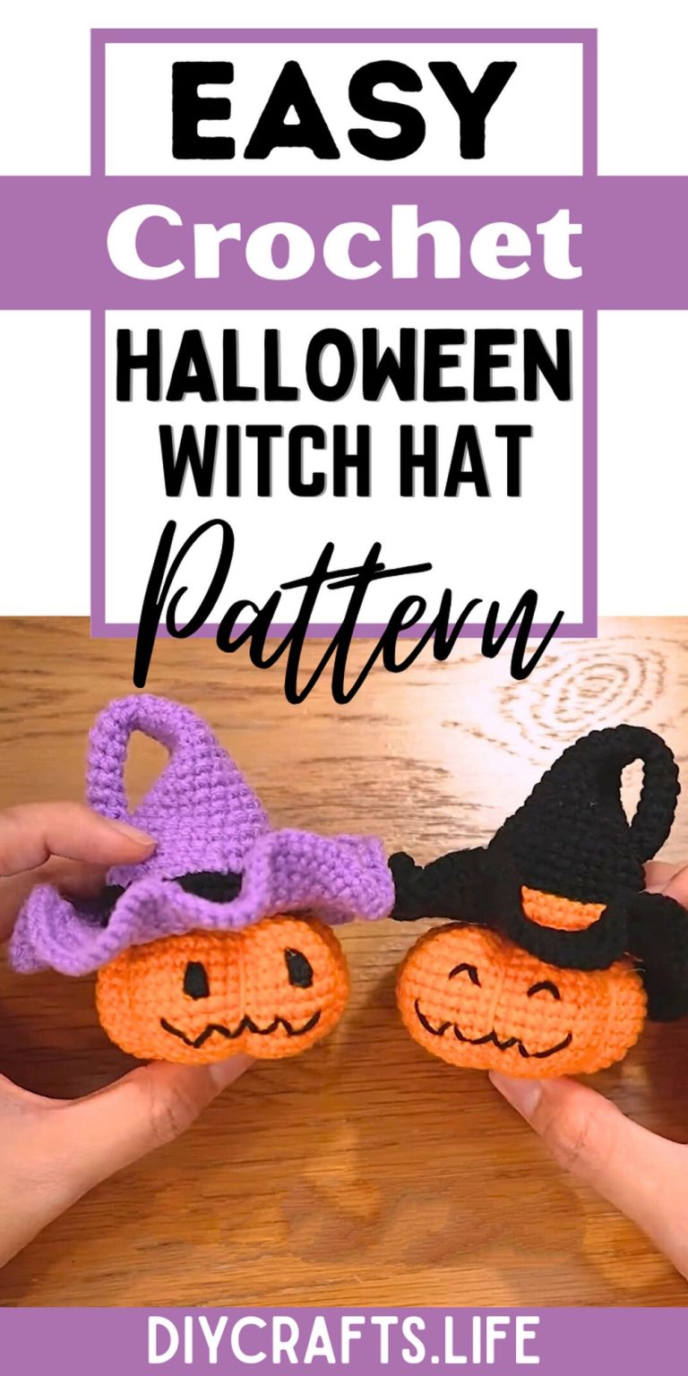 Stunning Crochet Halloween Witch Hat Pattern - DIY Crafts