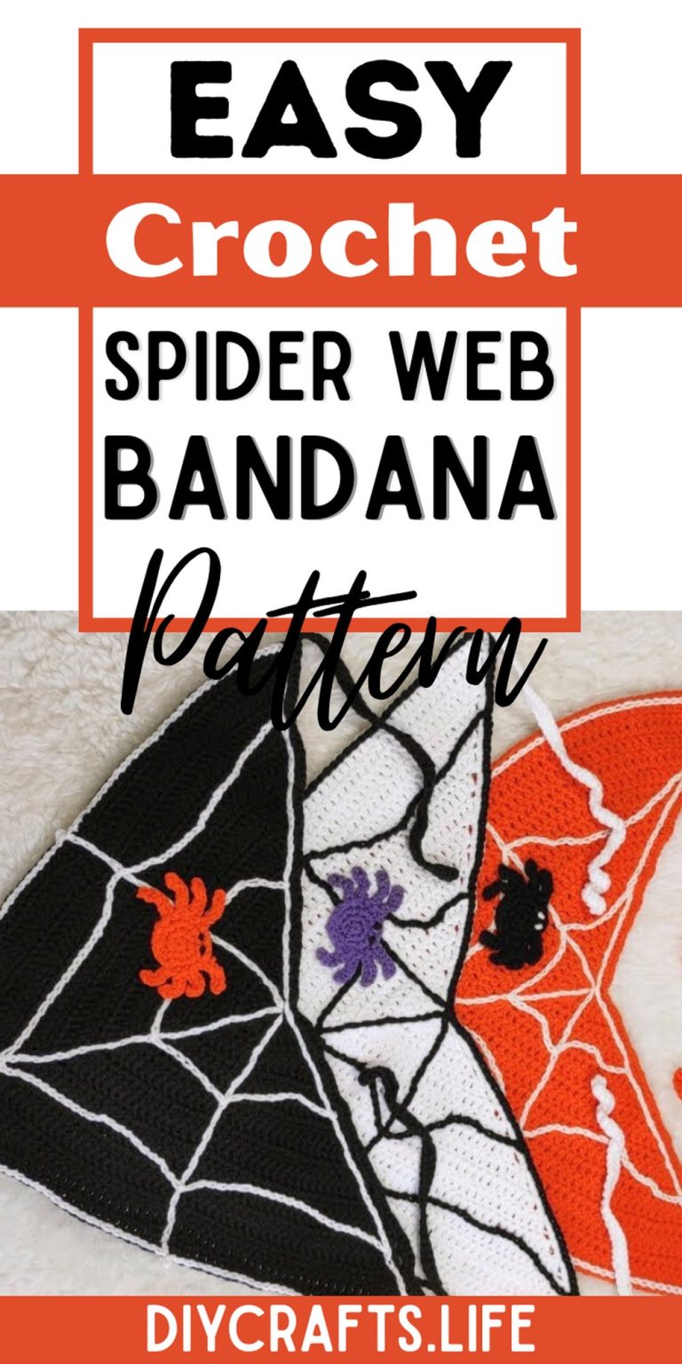 Crochet Spider Web Bandana Tutorial for Stunning Halloween - DIY Crafts