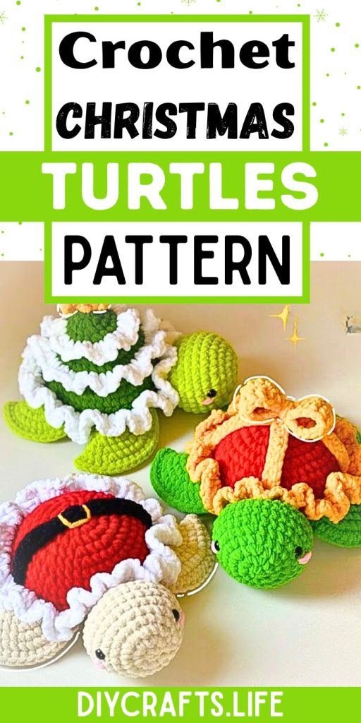 How to Crochet Christmas Turtles: Festive Patterns for Holiday Gifts ...