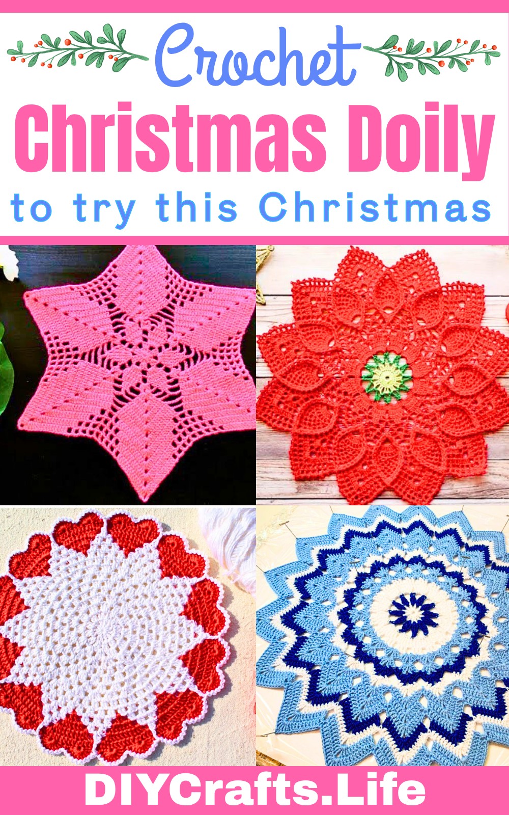 Crochet Christmas Doily Patterns For Holiday Decor - DIY Crafts