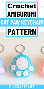 How to Crochet Cat Paw Keychain - DIY Crafts