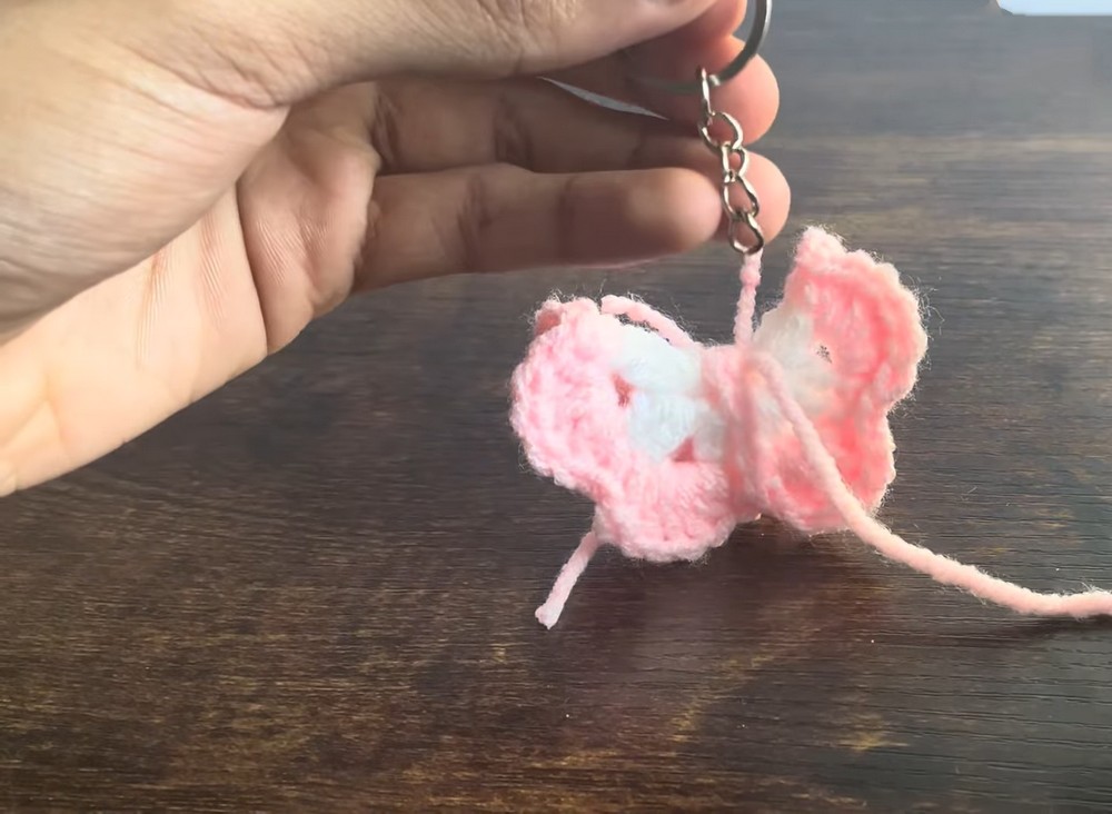 How to Crochet Butterfly Keychain with Step-by-Step Tutorial - DIY Crafts