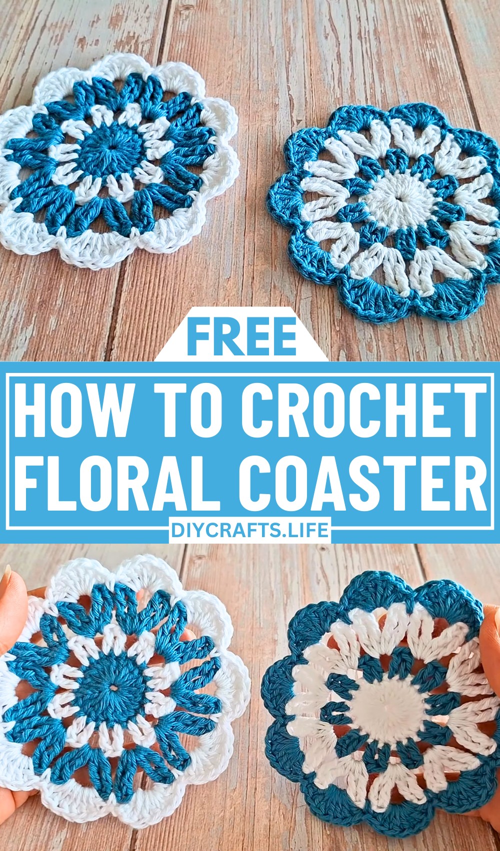 Crochet Floral Coaster – A Beautiful and Functional Design - DIY Crafts