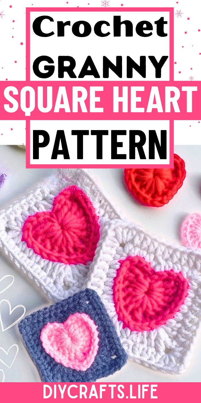 Crochet Heart Granny Square – No Magic Ring Needed - DIY Crafts