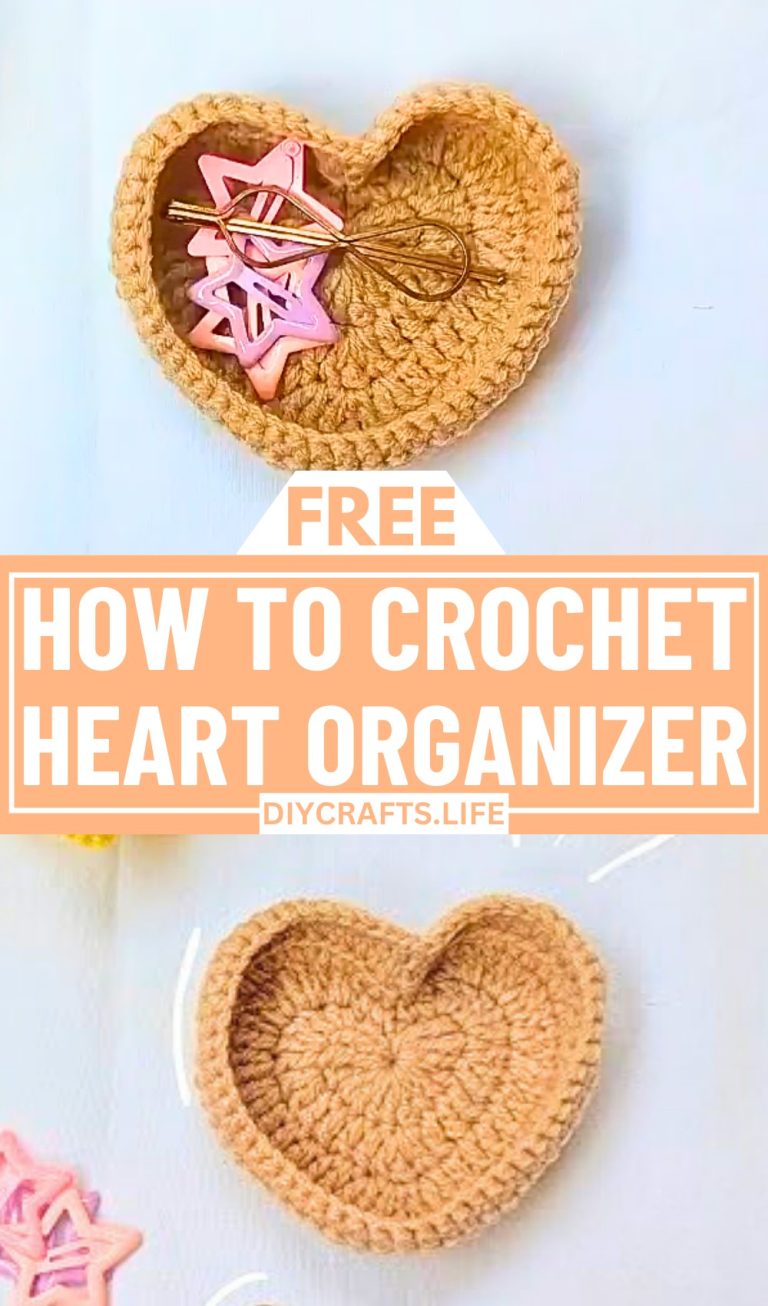 Crochet Heart Organizer – Functional and Beautiful - DIY Crafts