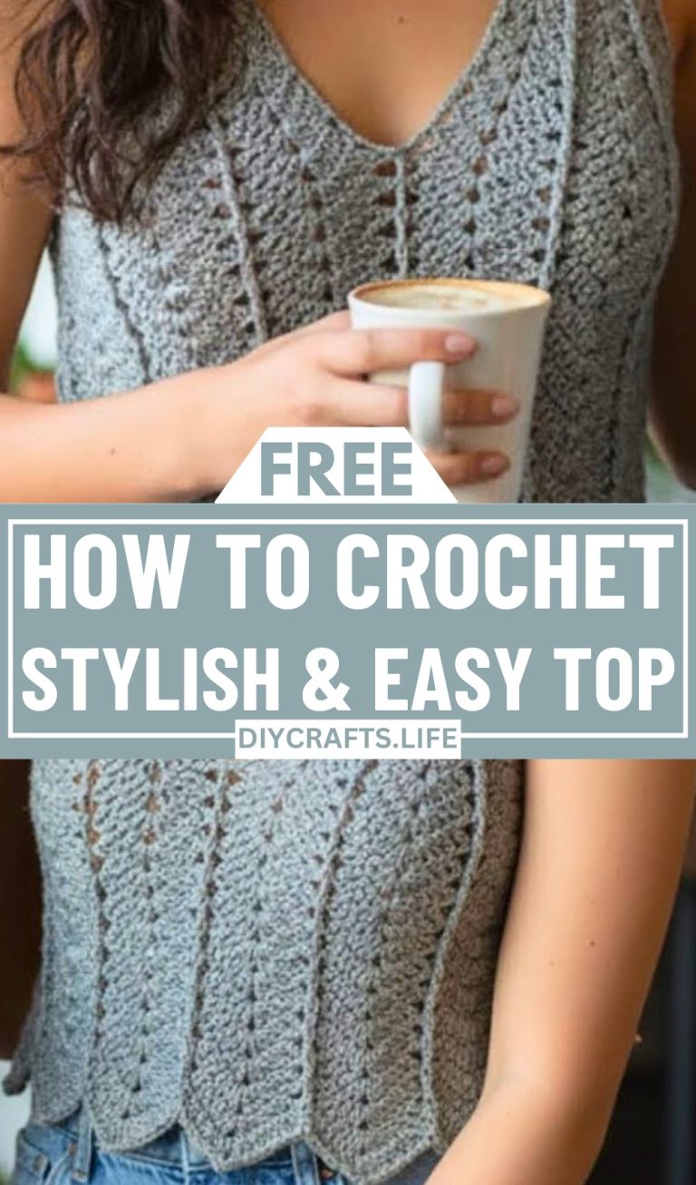 Stylish and Easy Crochet Top Pattern for All Sizes - DIY Crafts