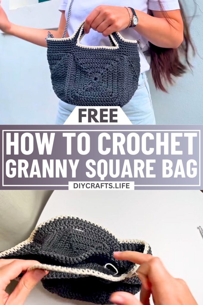 Colorful Crochet Granny Square Bag Design Tutorial - DIY Crafts