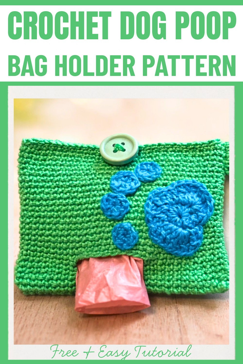 Crochet Dog Poop Bag Holder - Practical & Stylish Design - DIY Crafts