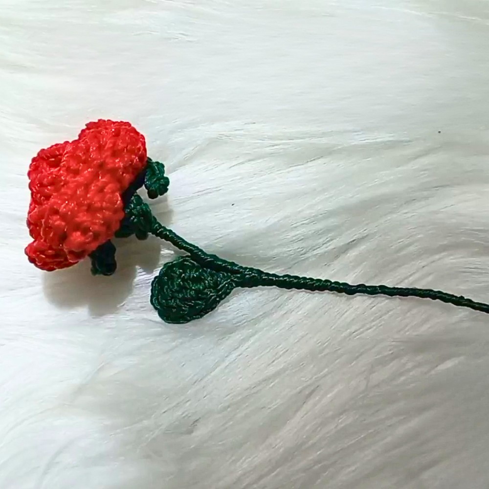 Crochet Rose for Bouquets – Handmade Gift Idea - DIY Crafts