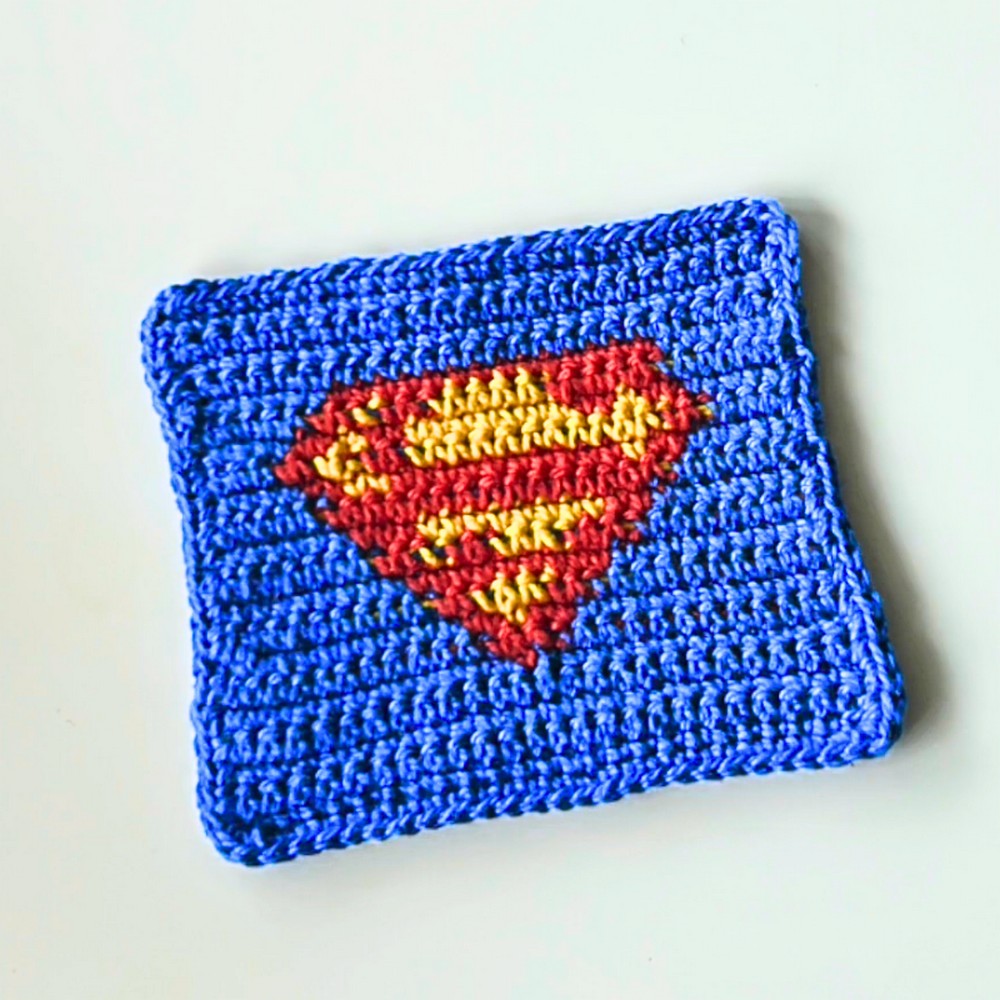 Superman Crochet Square – Bold and Iconic Design Idea - DIY Crafts