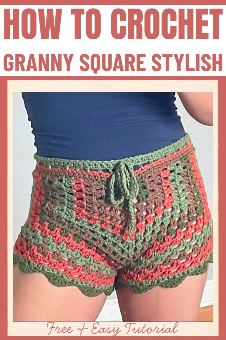 Vibrant Granny Square Crochet Shorts Pattern Free - DIY Crafts