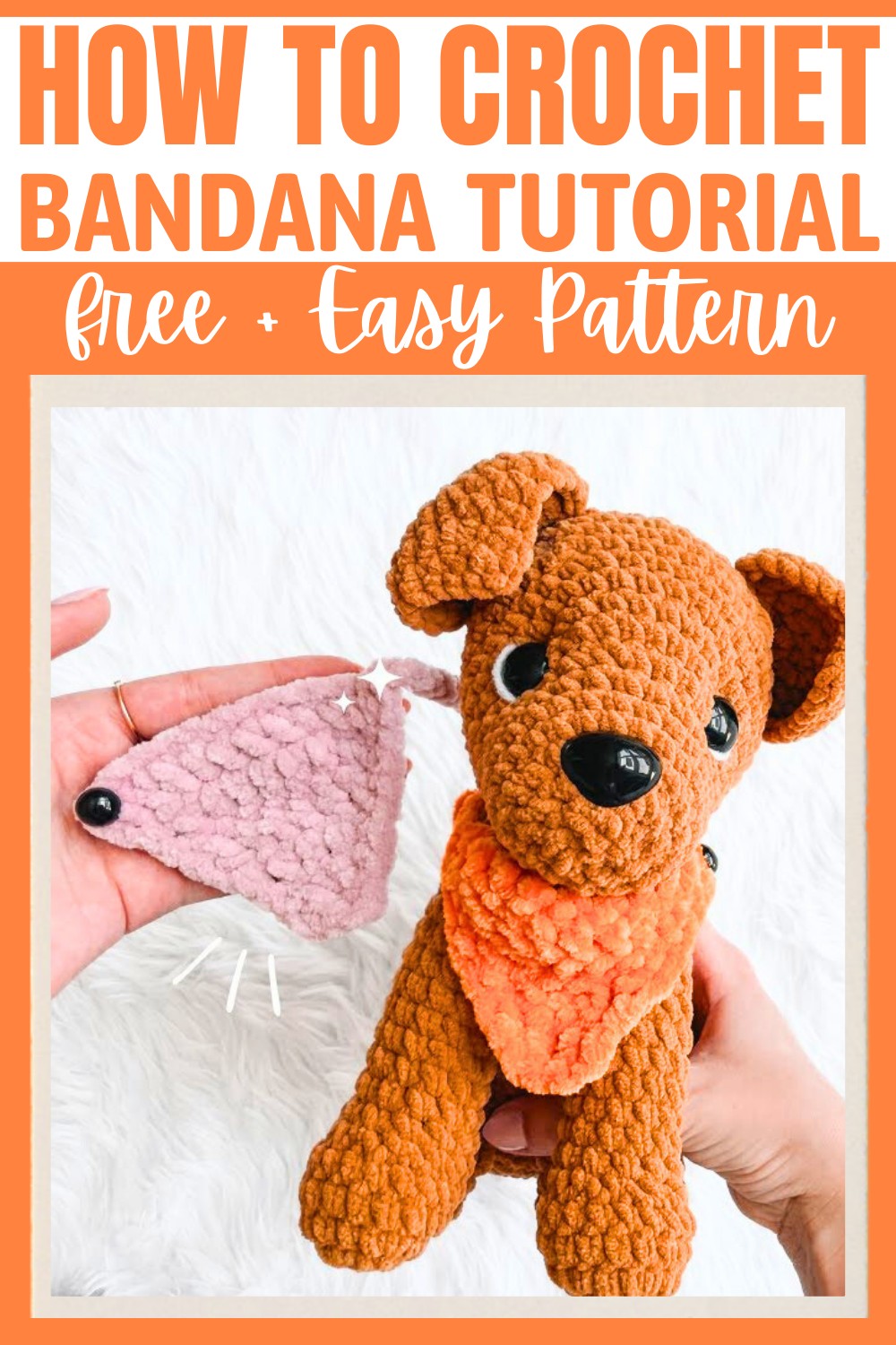 How to Crochet a Mini Bandana For Your Amigurumi Toy - DIY Crafts