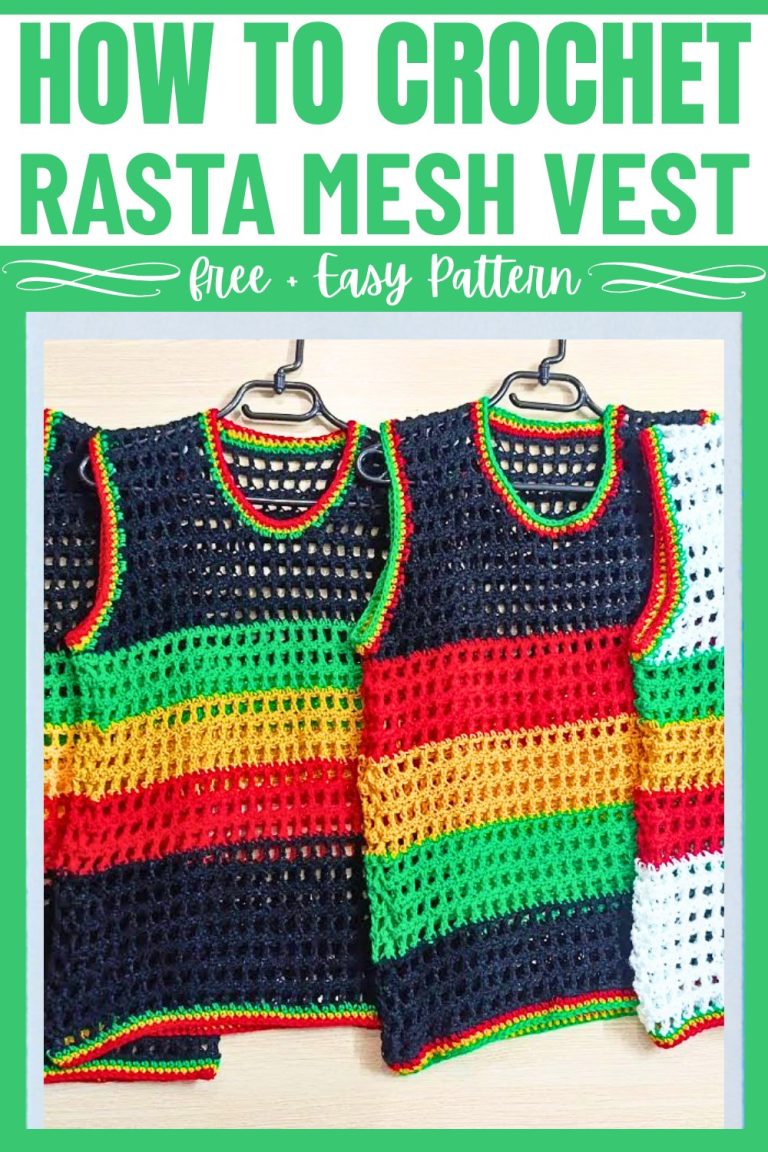 How to Crochet a Rasta Mesh Vest for Men - DIY Crafts